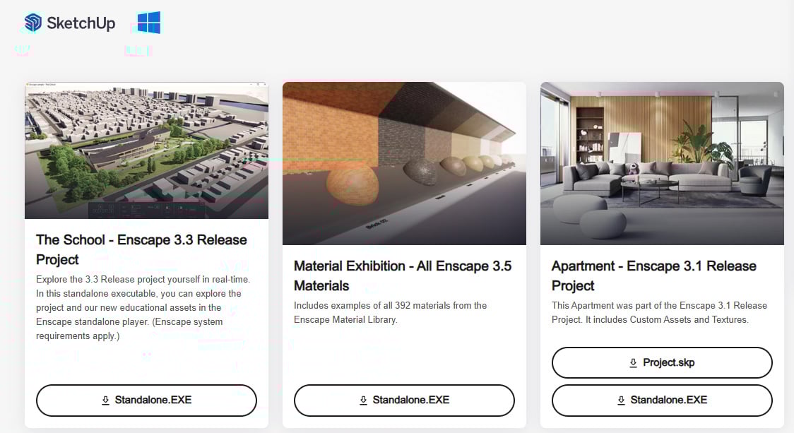 Enscape for SketchUp 2026 is now available, plus Save as External Model is back